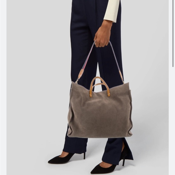 Clare V | Bags | Clare V Perforated Simple Suede Tote | Poshmark